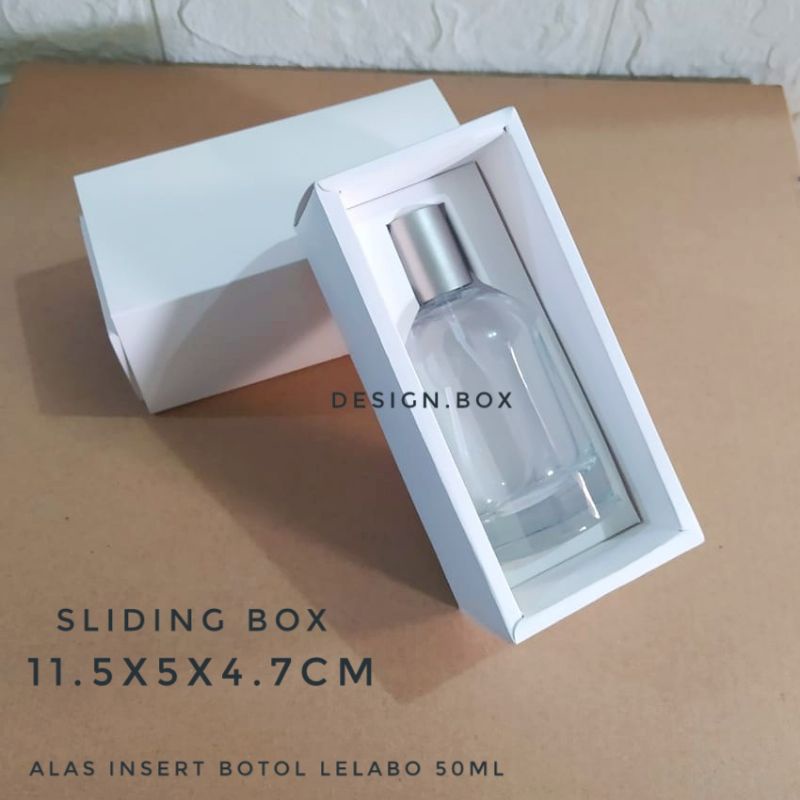 Jual 12PC | BOX SLIDING POLOS PUTIH | BOX PARFUM 11.5X5x4.7cm | BOX ...