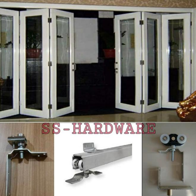 Jual Rel Pintu Lipat Complete Set 3 Meter (4 Daun Pintu) 2 Arah ...