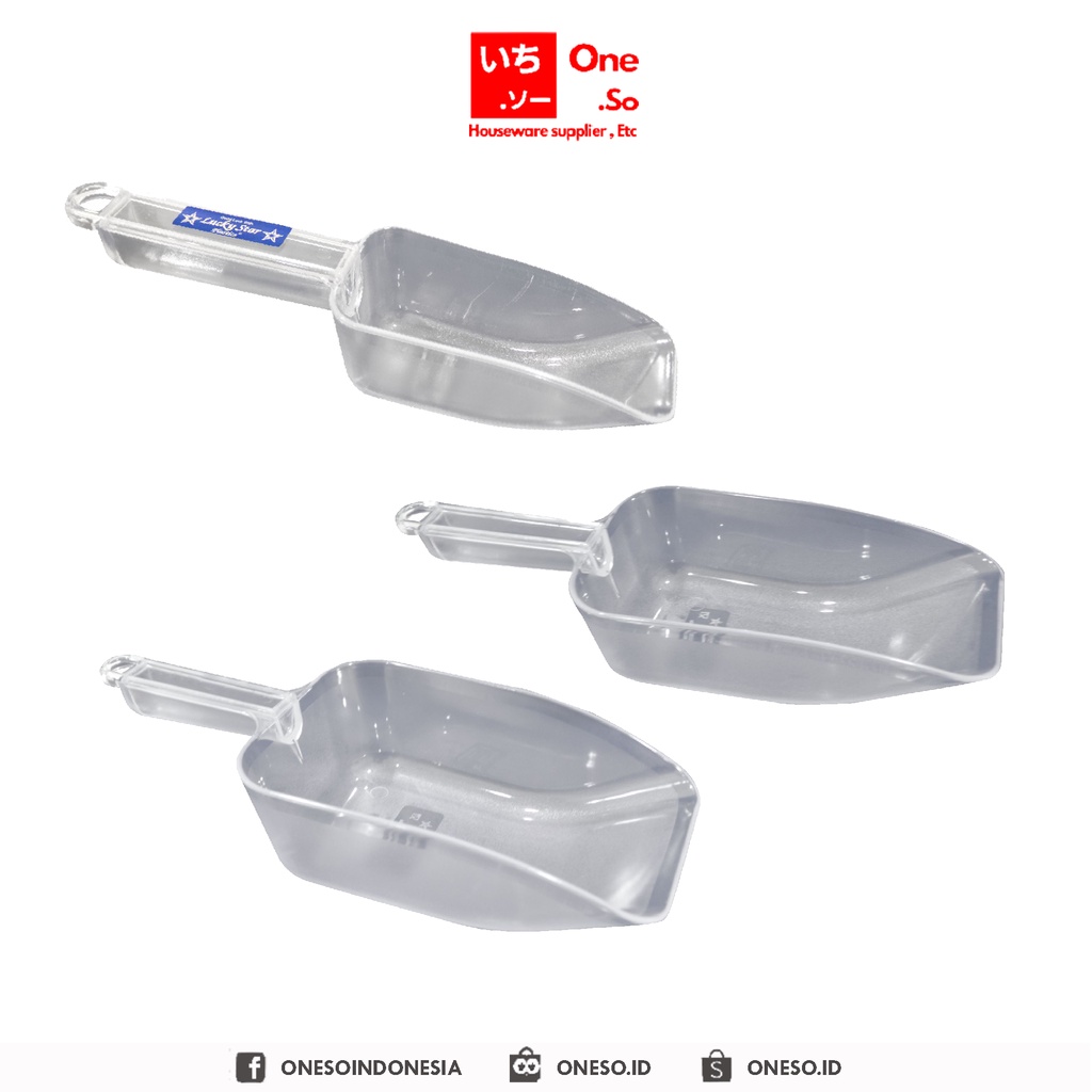 Jual SCOOP ICE OSLO SIZE S M L XL / SEKOP ES BATU PLASTIK CRYSTAL - One ...