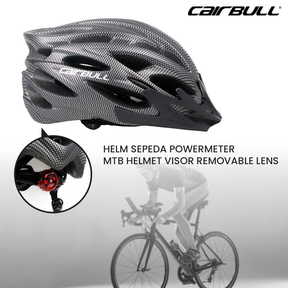 Jual CAIRBULL Helm Sepeda Powermeter MTB Helmet Visor Removable Lens ...