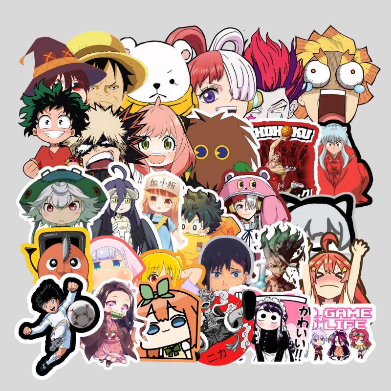Jual STICKER ANIME MURAH RANDOM (WATERPROOF) | Shopee Indonesia