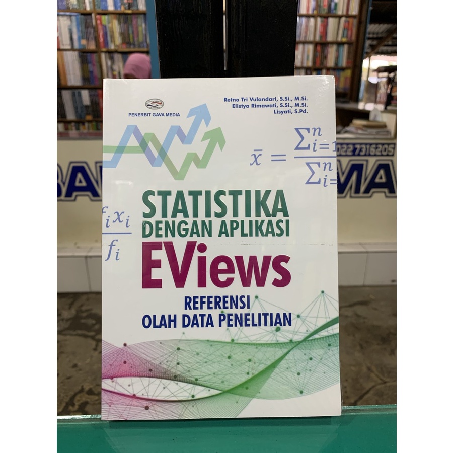 Jual Buku Statistika Dengan Aplikasi Eviews Referensi Olah Data