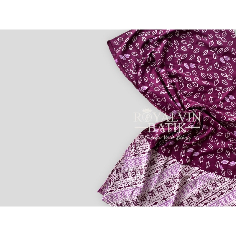 Jual Royalvin Batik - Batik Cap 2 warna 2 motif / Daun tabur - lereng ...