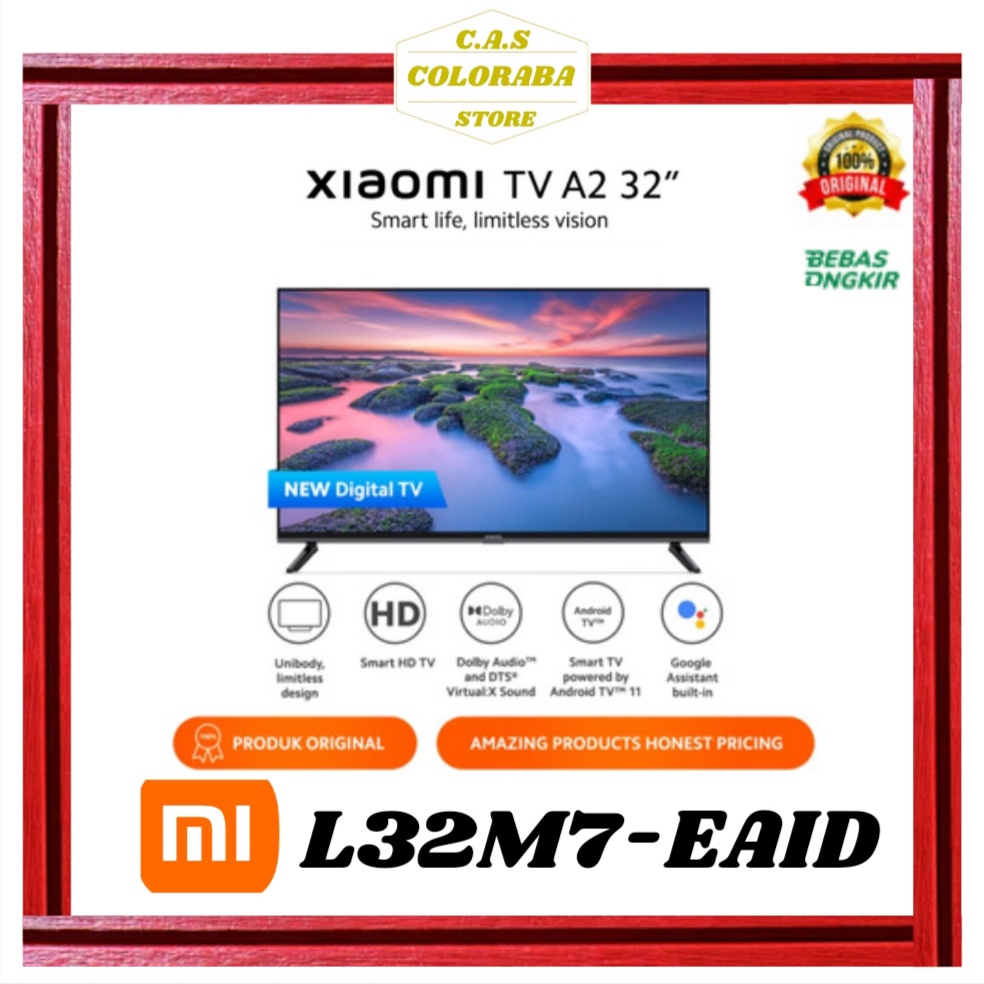Jual XIAOMI MI TV A2 32 INCH xiaomi android tv 32" MI TV 32 A2 L32M7 ...
