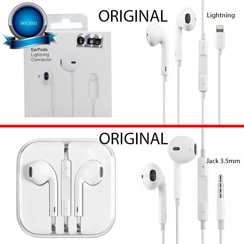 Jual HEADSET LIGHTNING IP - HANDSFREE GAMING /EARPHONE STEREO | Shopee ...