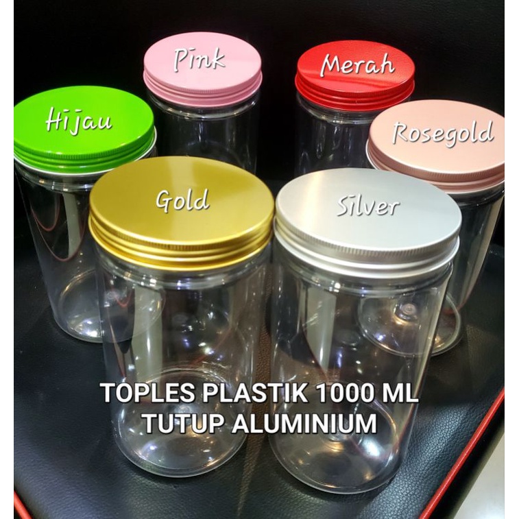 Jual bigta_TOPLES PLASTIK 1000 ML TUTUP ALUMINIUM | Shopee Indonesia