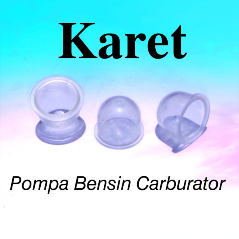Jual Karet pompa bensin karburator mesin potong rumput 4 tak/primery pump dot pencetan bensin ...