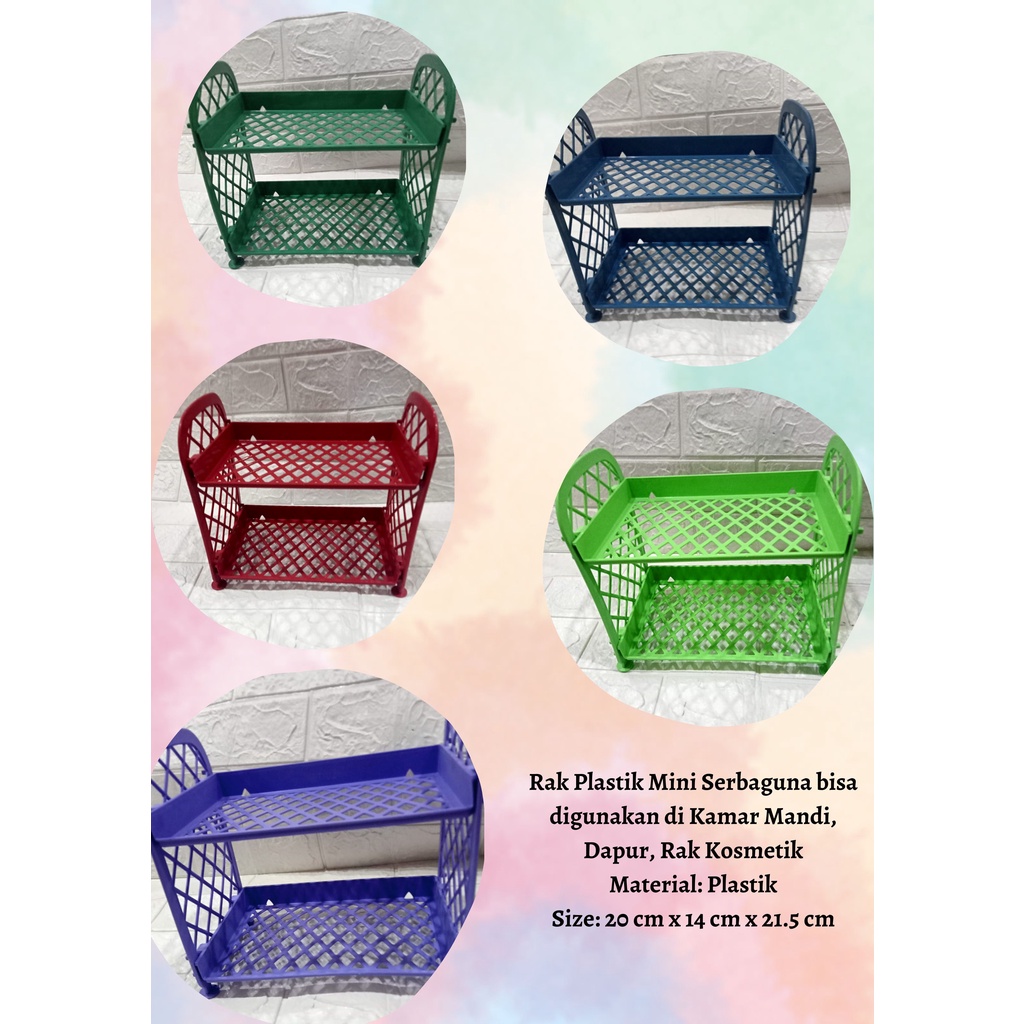 Jual RAK PLASTIK MODEL JARING rak kecil multifungsi super murah ...