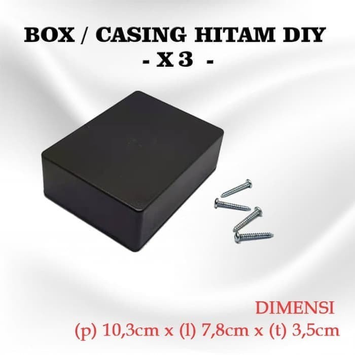 Jual Box x3 box plastik box elektronik elektronika Kotak Casing Plastik ...