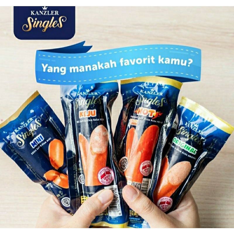 Jual Sosis Kanzler 65g/pcs 1box isi 12pcs Keju/original/mini/hot/gochujang | Shopee Indonesia
