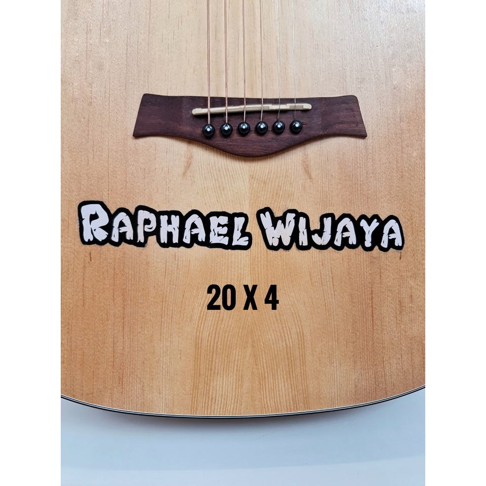 Jual CUSTOM NAMA Untuk GITAR / BIOLA / BASS / UKULELE (ORDER GABUNG ...