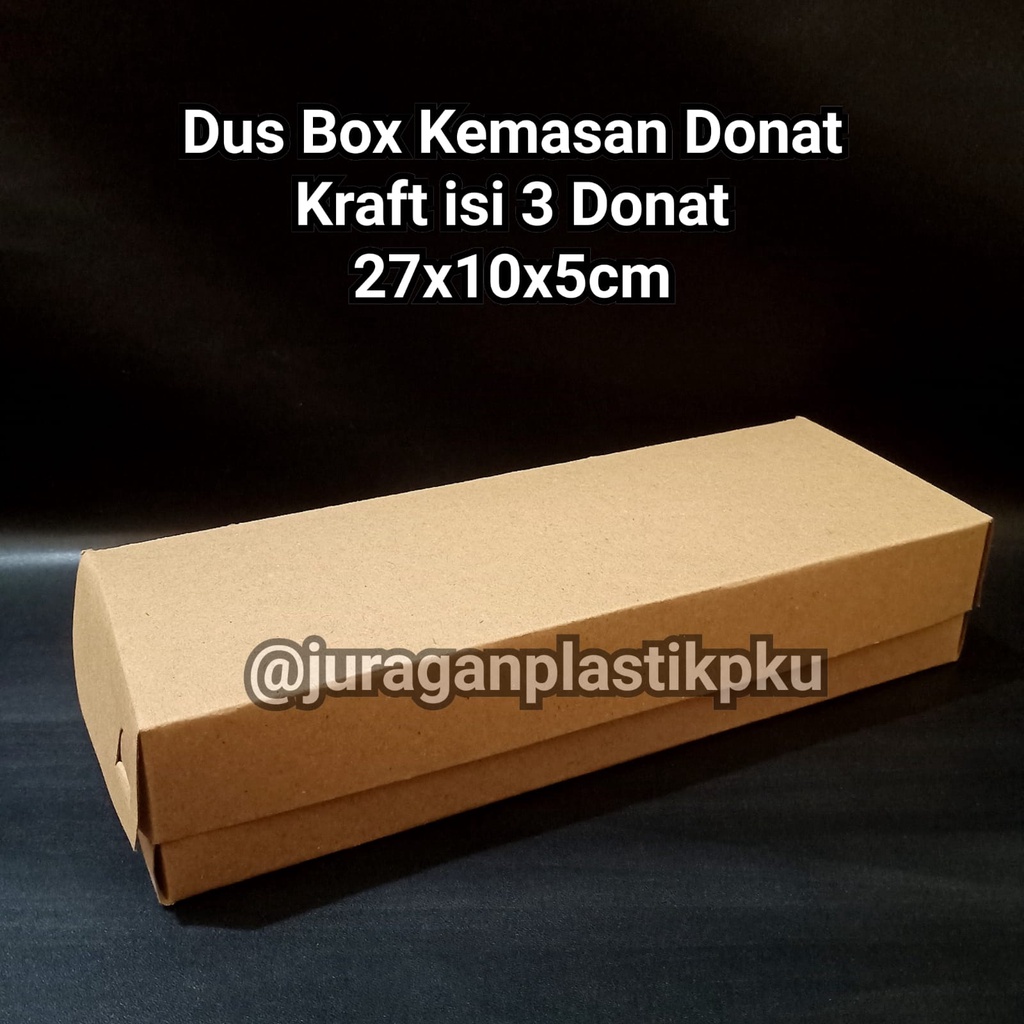 Jual Box Donat Isi 3 Kraft Coklat / Motif Warna Warni | Dus Kemasan ...