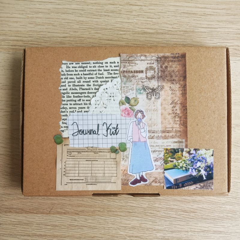 Jual Journal kit junk journal theme complete kit packed in aesthetic ...