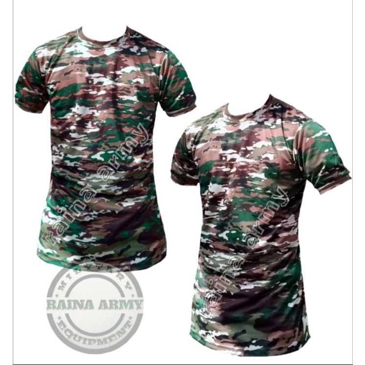 Jual kaos dryfit kaos oblong army jersey dryfit t-shirt loreng tni-al tni-au malvinas multicam ...