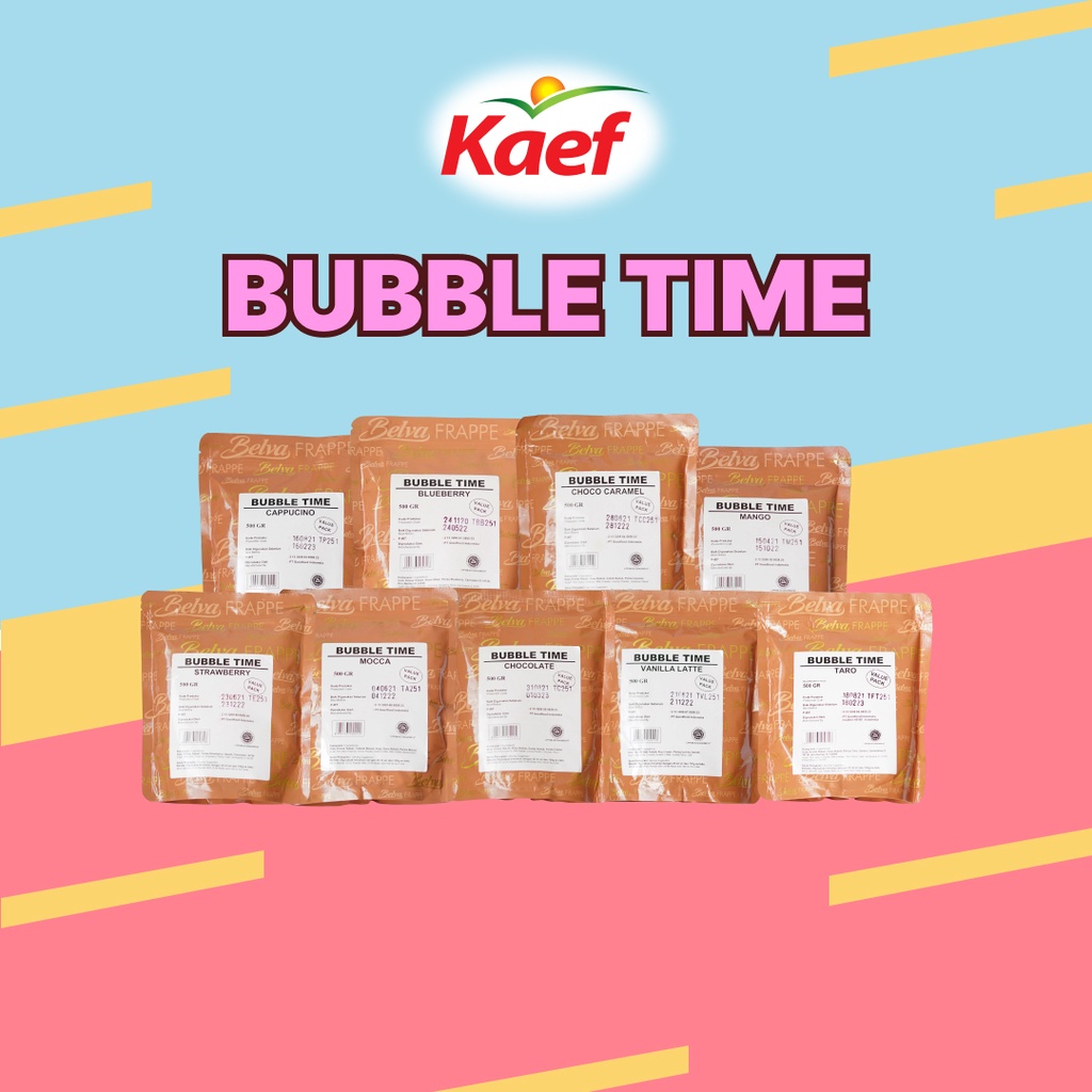 Jual Bubble Time Minuman Bubuk 500 gram All Varian Rasa | Shopee Indonesia