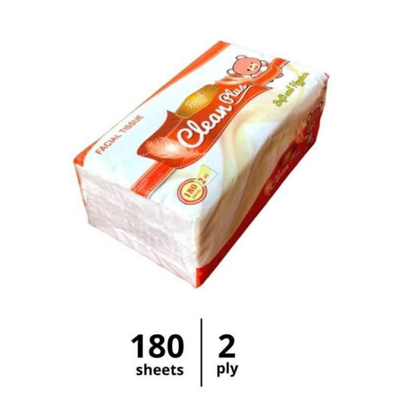 Jual Clean Plus Facial Tissue [180 Sheet/2 Ply] | Shopee Indonesia