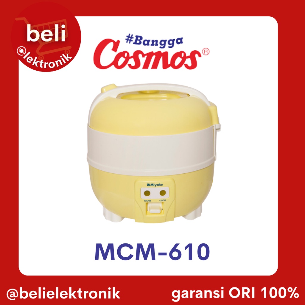 Jual MIYAKO Magic Com/Magiccom/Rice Cooker Mini Anti Lengket 3 In 1 MCM ...