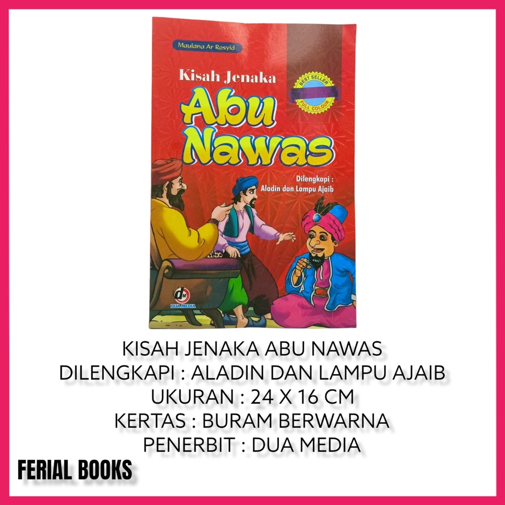 Jual BUKU KISAH JENAKA ABU NAWAS DILENGKAPI ALADIN DAN LAMPU AJAIB I ORIGINAL I DUA MEDIA ...