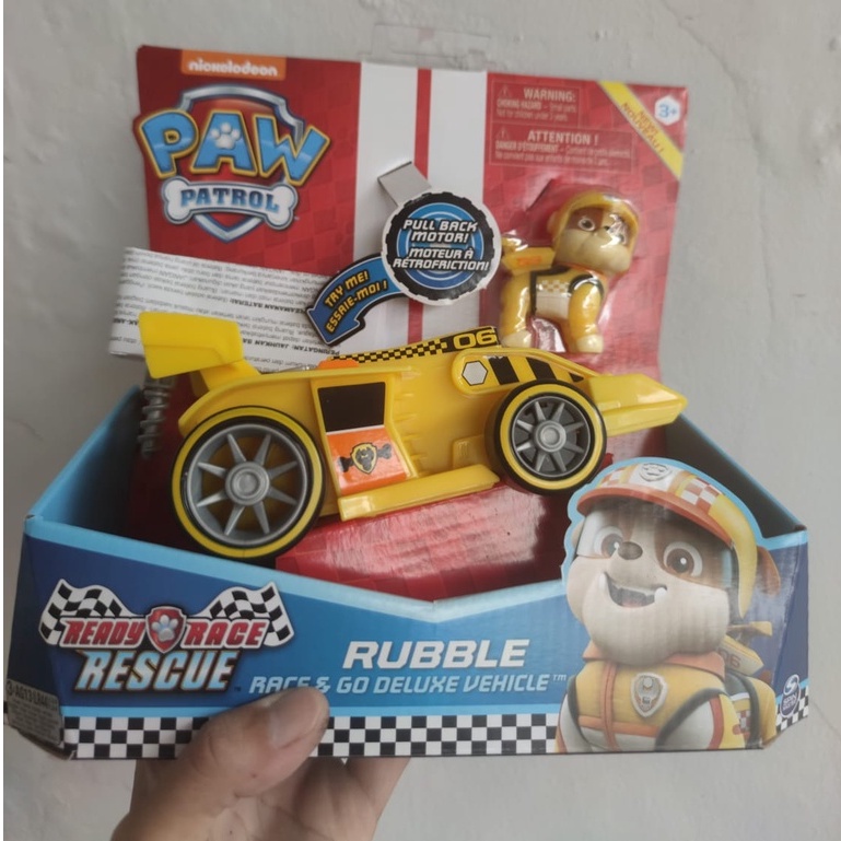 Jual Paw patrol ready race rescue RUBBLE race n go deluxe vehicle ...