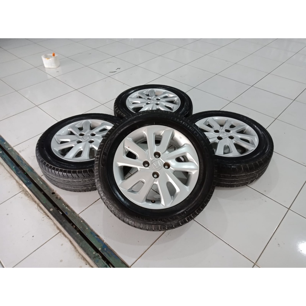 Jual Pelek Original Copotan Mobil Honda Mobilio Ring 15 Pcd 4x100 Ban PNP Brio, City, Calya ...