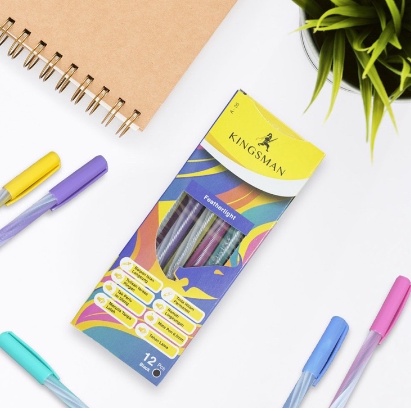 Jual (12 Pcs) Pena Kingsman Hitam (Lusin) | Shopee Indonesia