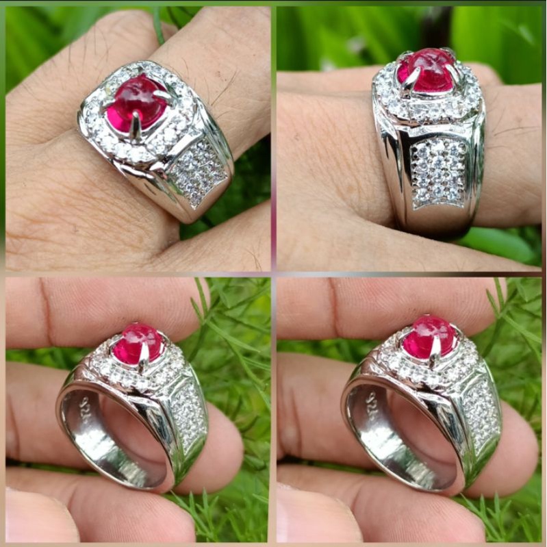 Jual CINCIN BATU AKIK MERAH DELIMA SIAM MD BANGKOK ASLI HQ | Shopee ...