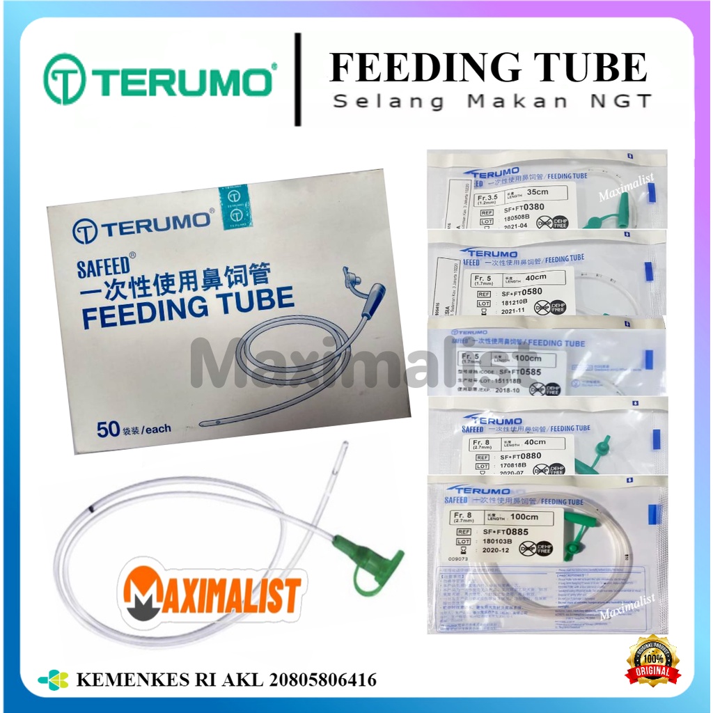 Jual Eceran - NGT Terumo - NGT Feeding Tube - Sonde Selang Makan ...