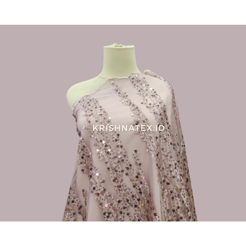 Jual Kain Bahan Brokat Tulle Tille Tile Tule Full Payet Promo Tulle ...