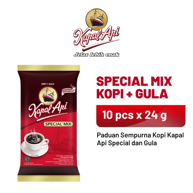 Jual Kapal Api Special Mix Renceng / Pack Isi 10 Sachet (DISKON 50% ...