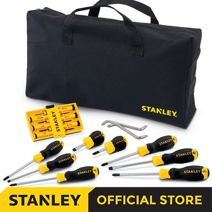Jual Stanley Screwdriver Set + Tool Bag / Obeng Set +Tas 17pcs ...