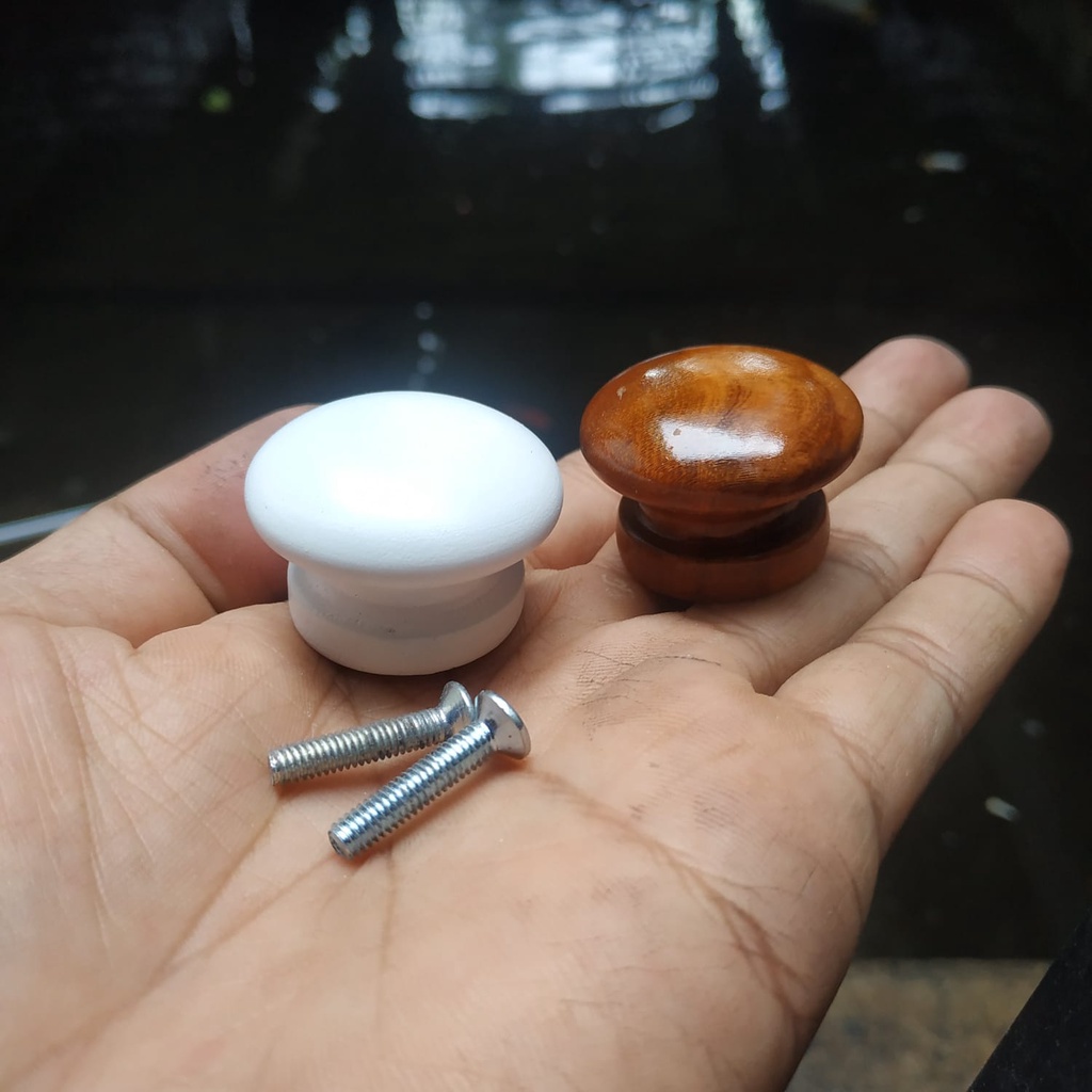 Jual Knob Kayu - Handle Kayu Bulat - Handle Laci | Shopee Indonesia