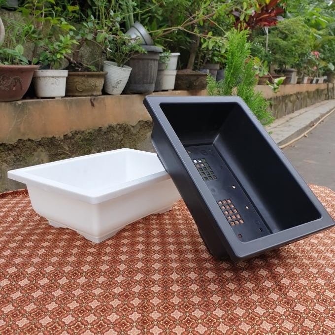 Jual Nkt Bonsai Kotak 01 Pot Bunga Bonsai Ceper Kotak Segi Bagus Tebal ...