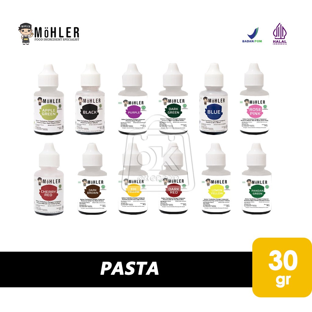 Jual Pewarna Makanan MOHLER / Food Coloring (Botol 30gr) | Shopee Indonesia