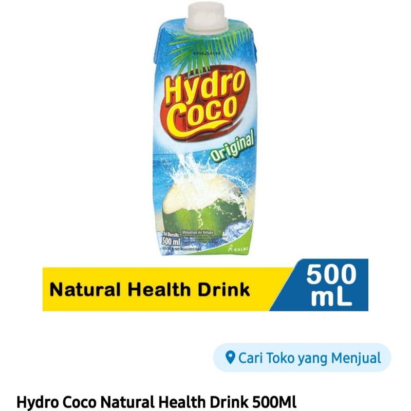 Jual Hydro coco 500 Ml | Shopee Indonesia