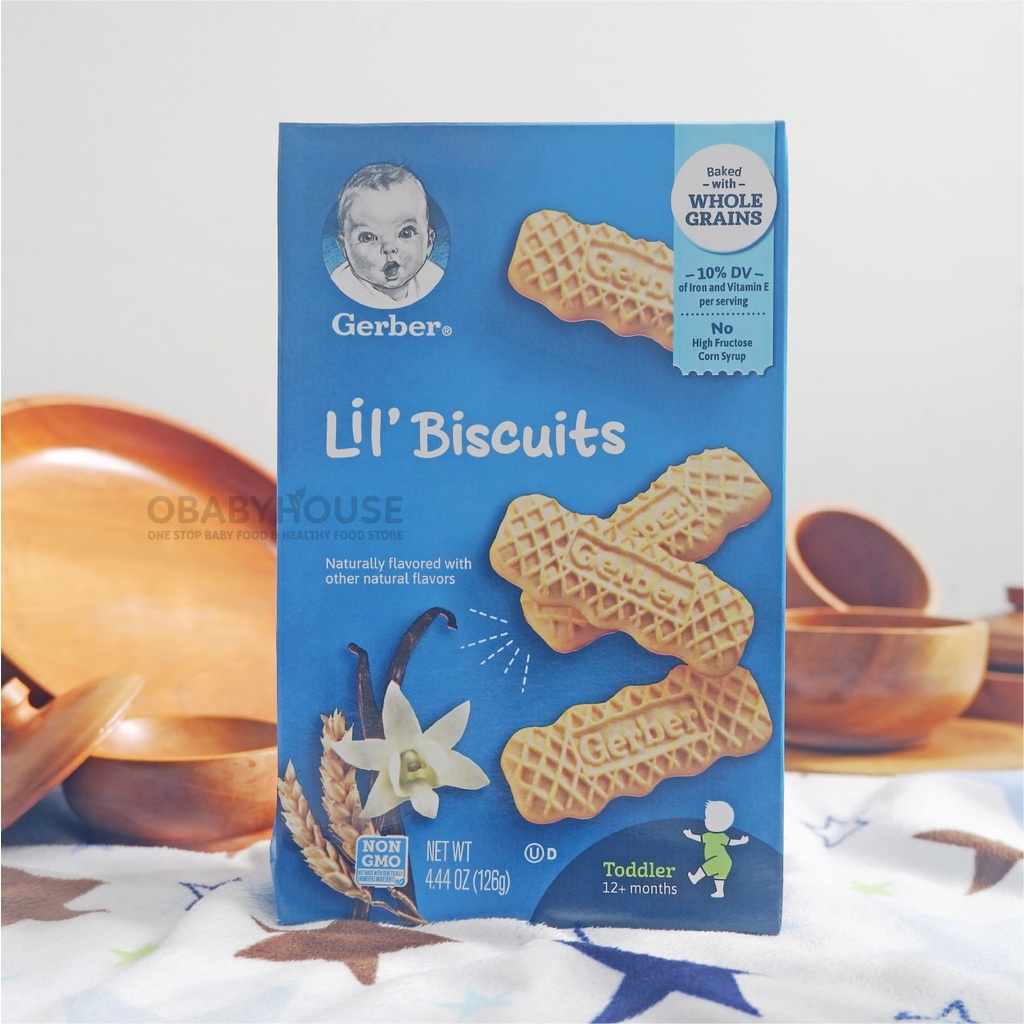 Jual Gerber Lil' Biscuits 12+ Months 126 gr | Shopee Indonesia