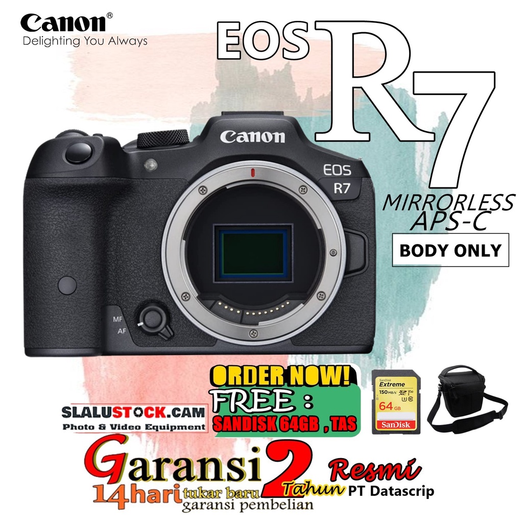 Jual CANON EOS R7 BODY ONLY / CANON R7 BODY GARANSI RESMI | Shopee ...