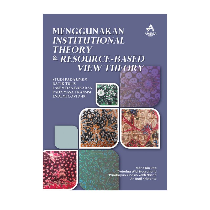 Jual Buku Menggunakan Institutional Theory & Resource-Based View Theory ...