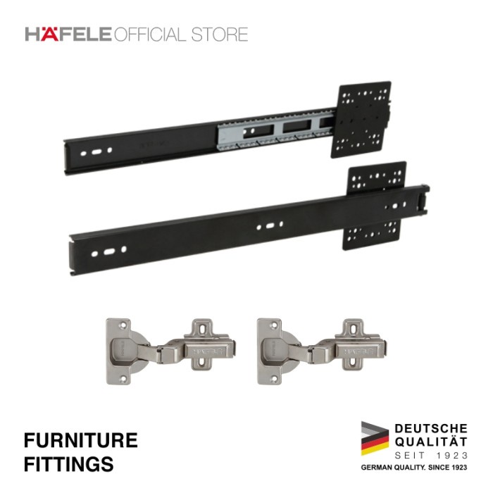 Jual HAFELE POCKET DOOR - REL LEMARI POCKET - 400 MM GRATIS ENGSEL ...