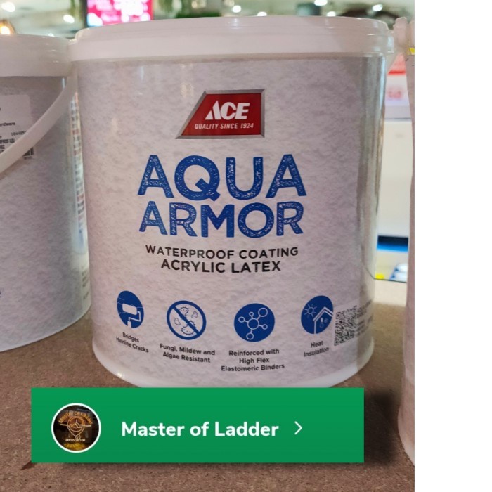 Jual CAT WATERPROOF ACRYLIC LATEX AQUA ARMOR HIGH ELASTOMERIC 20 KG | Shopee Indonesia