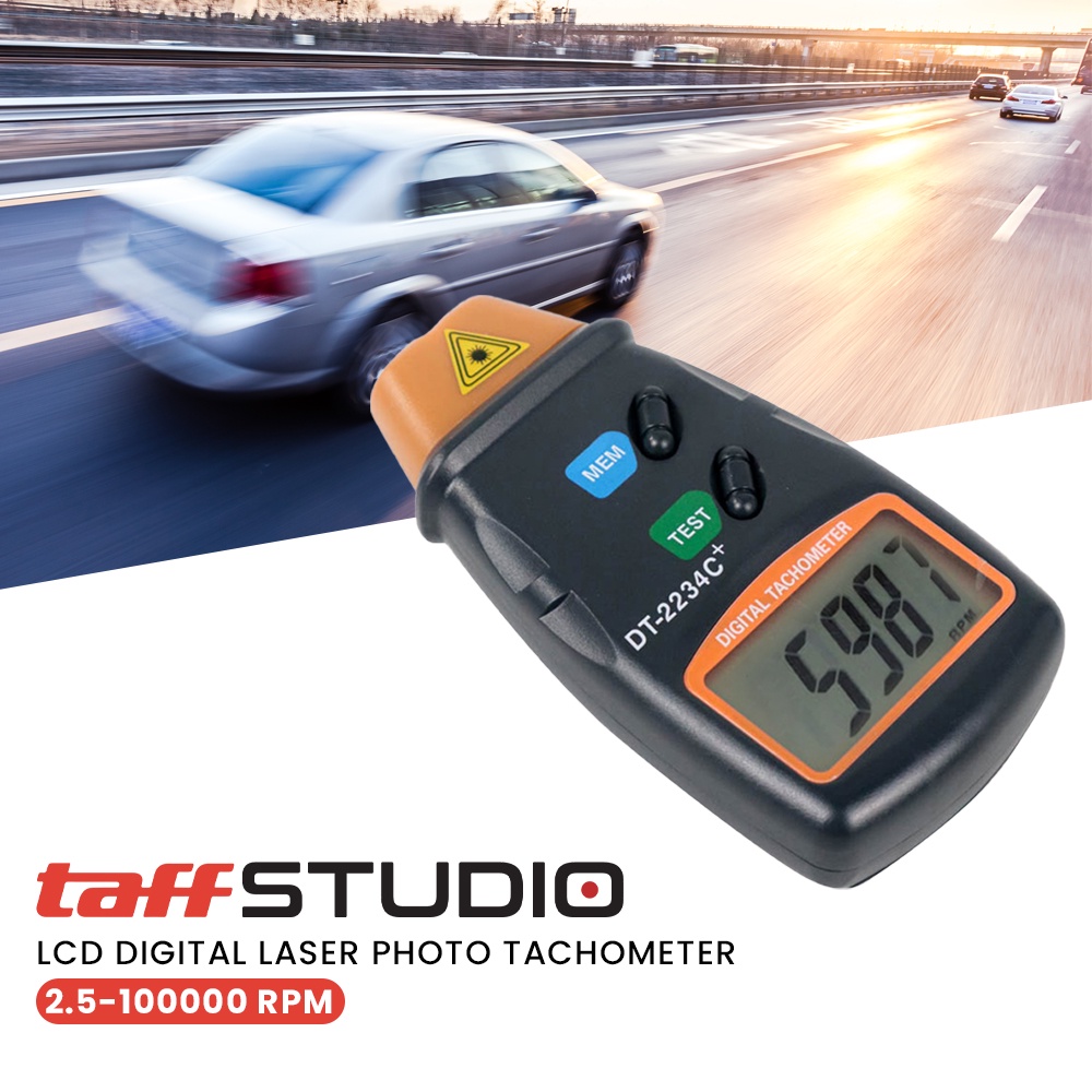 Jual Laser Photo Tachometer 2.5-100000 RPM - DT-2234C+ | Shopee Indonesia