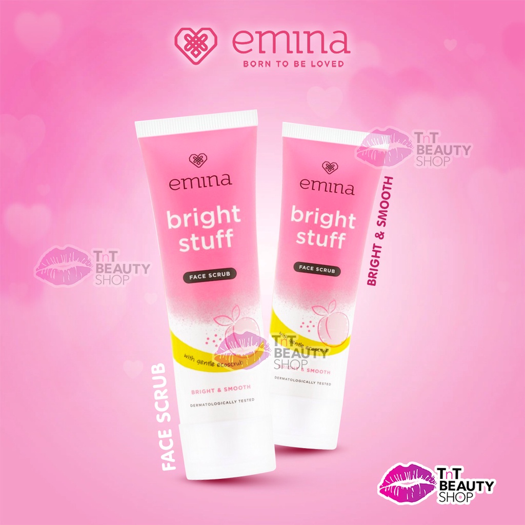 Jual Emina Bright Stuff Face Scrub 50ml - Scrub Wajah Cerah Glowing ...