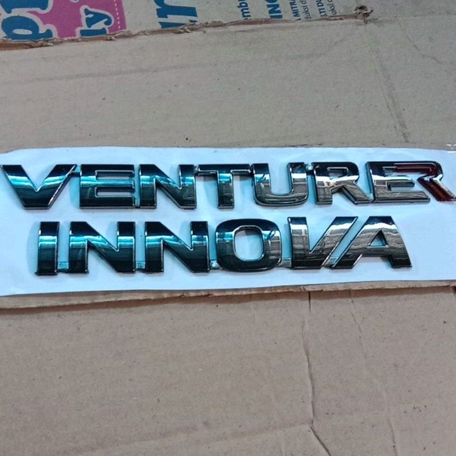 Jual emblem logo tulisan merek inova venturer black crome | Shopee ...