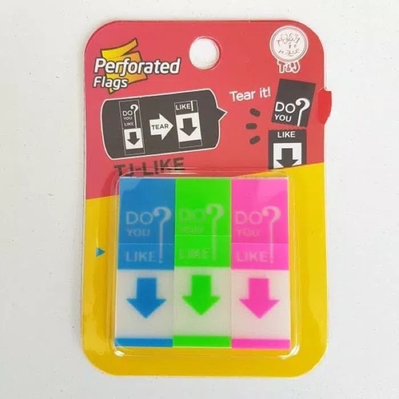 Jual KERTAS PENANDA/TOM&JERRY LABELS PERFORATED FLAGS TJ DO YOU LIKE ...
