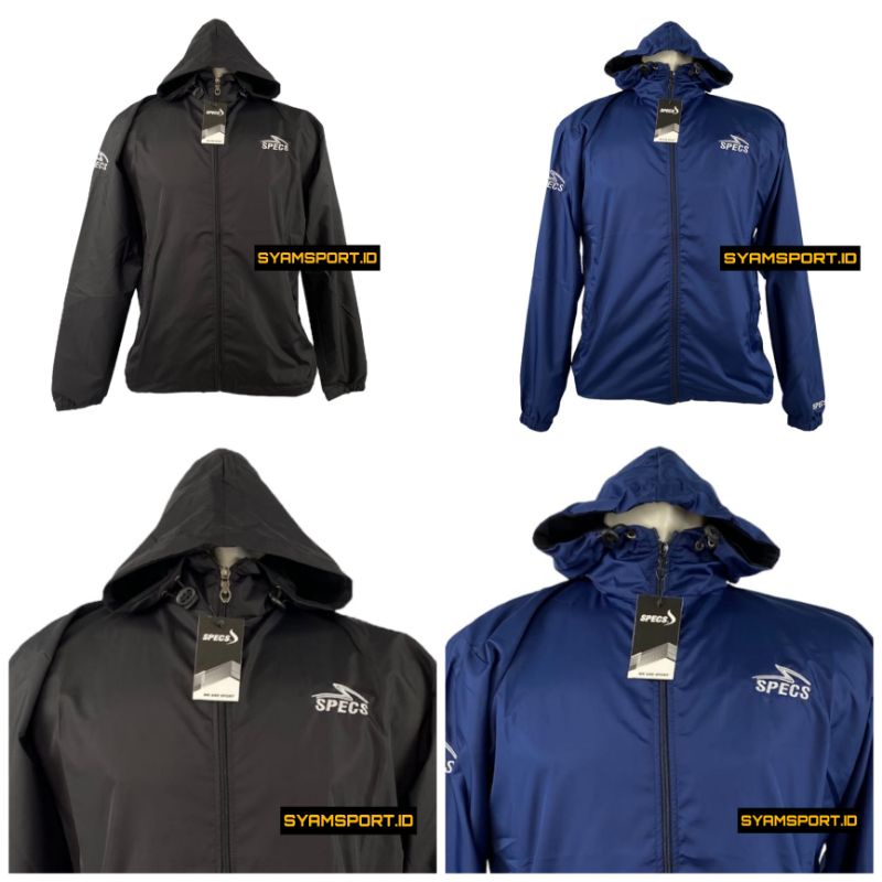 Jual Jaket Parasut Pria Sport Grade Ori Full Parasut Logo Bordir Saku Resleting / Jaket Running ...