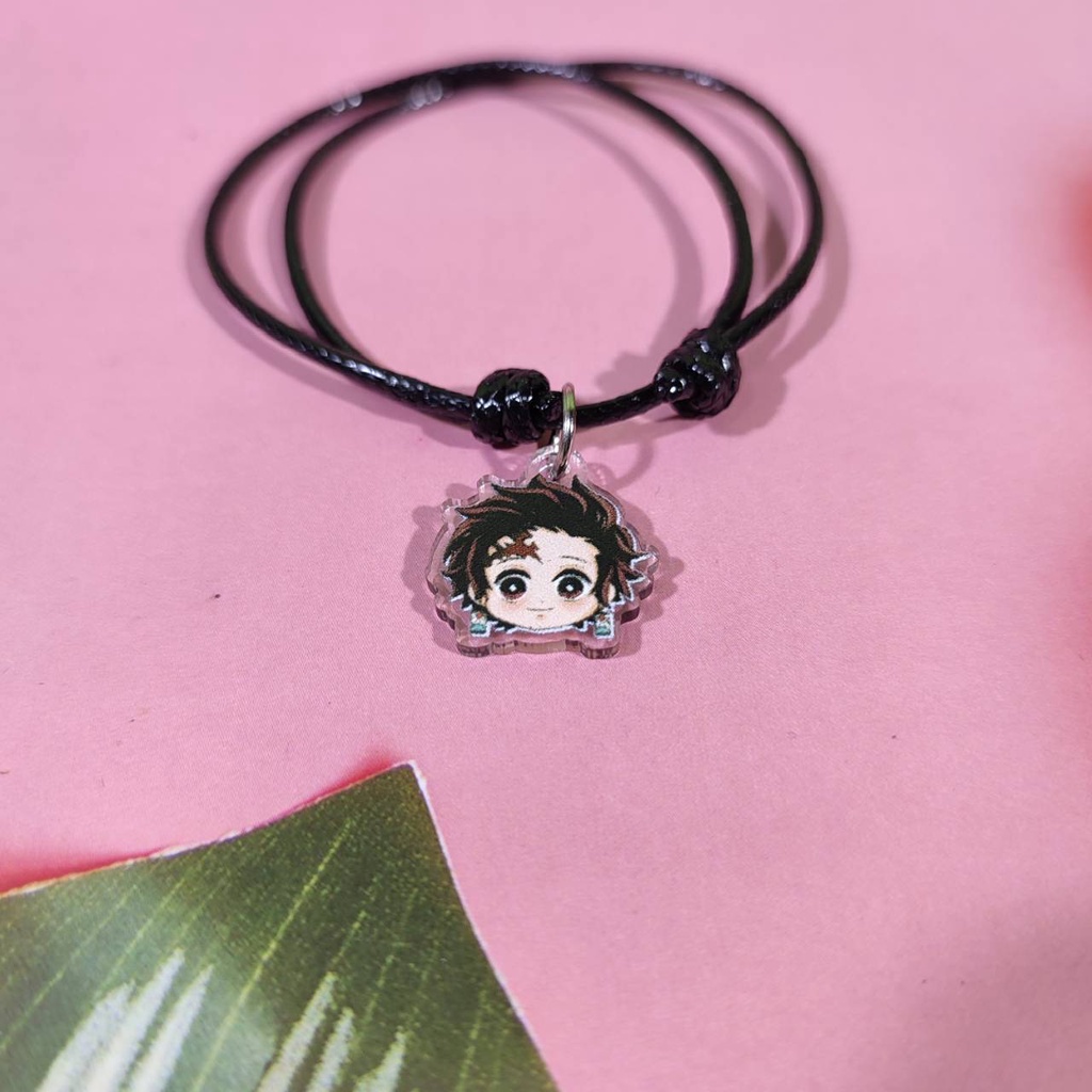 Jual Bracelet Anime Demon Slayer - Gelang Tali Single Charm Kimetsu no ...
