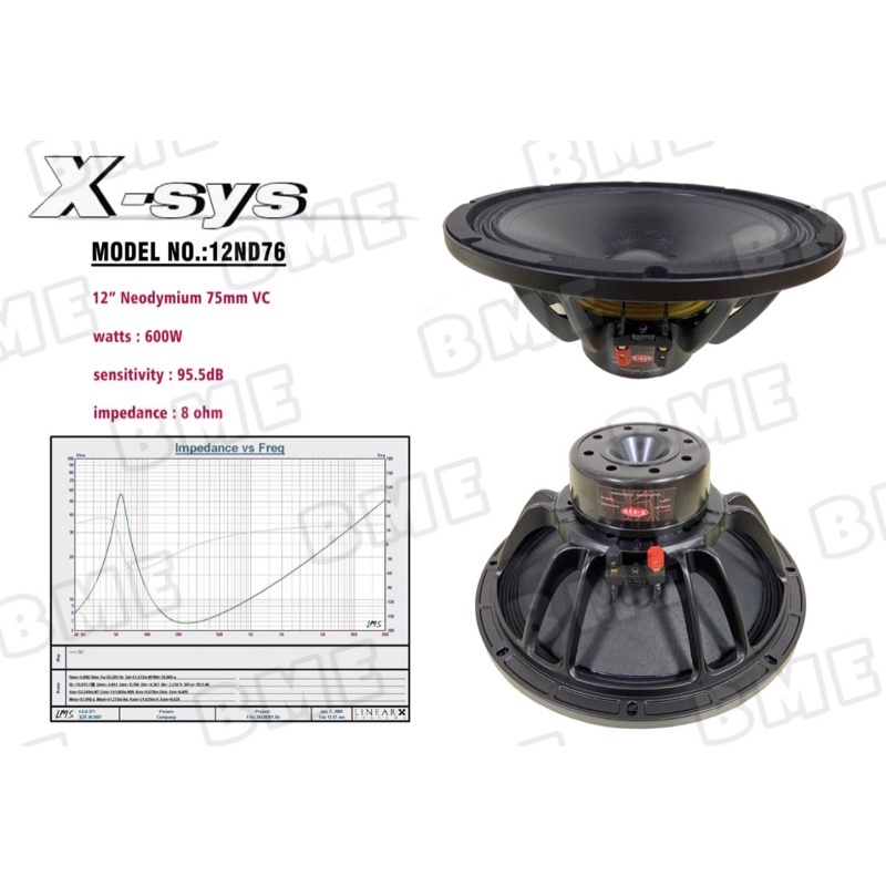 Jual Speaker Component Xsys 12ND76 12 ND 76 Original | Shopee Indonesia