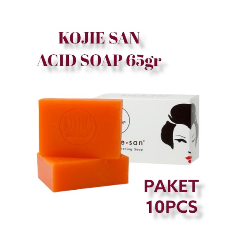 Jual PAKET KOJIE SAN SKIN LIGHTENING KOJIC ACID SOAP 65g [ ISI 10 ...