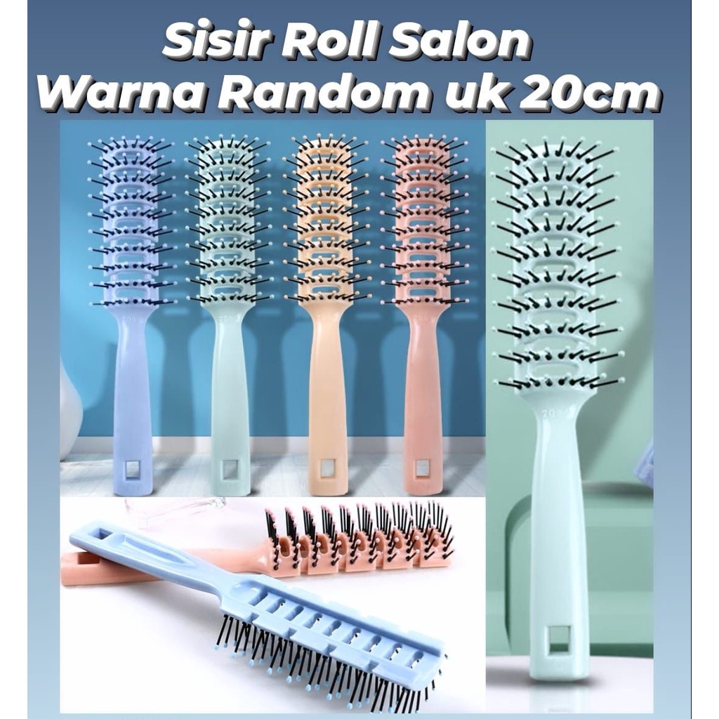 Jual SISIR ROLL SALON UKURAN 20cm warna Random ( setengah blow ...
