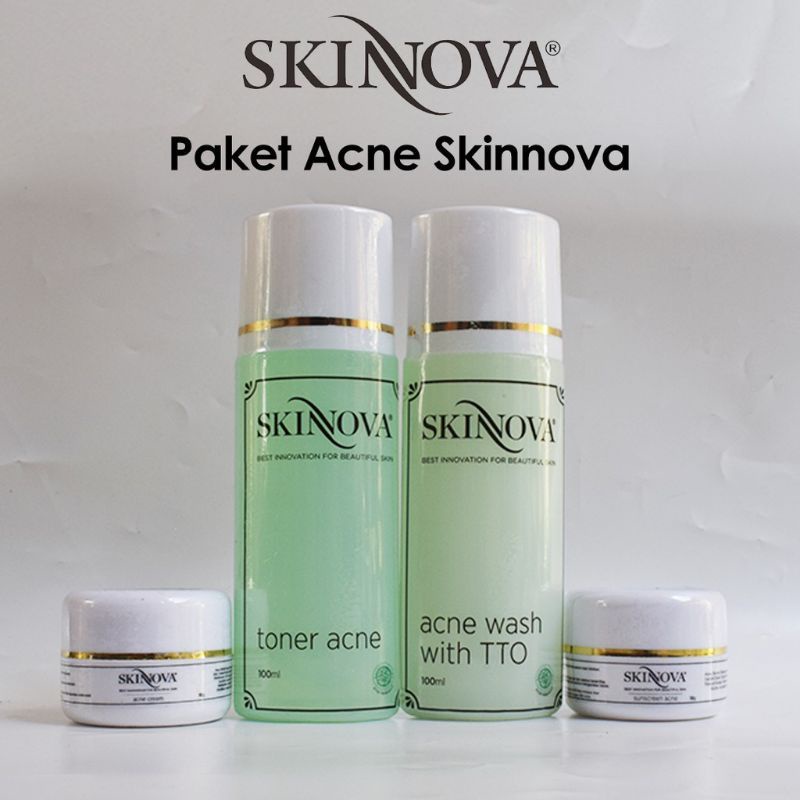 Jual PAKET ACNE SKINNOVA KRIM RACIKAN ( ACNE GLOW ) | Shopee Indonesia