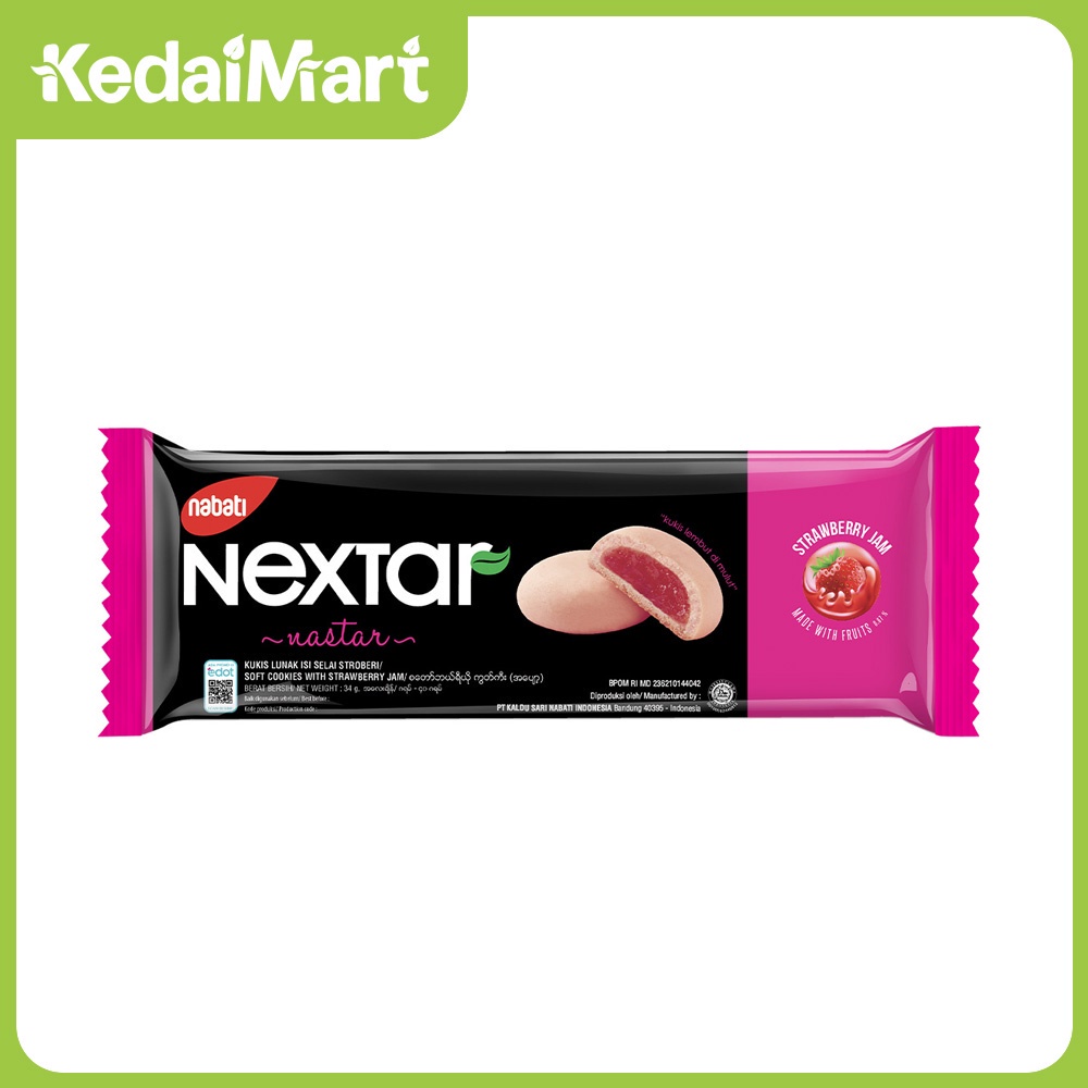 Jual Nextar Strawberry Cookies 40 / 34 Gram | Shopee Indonesia